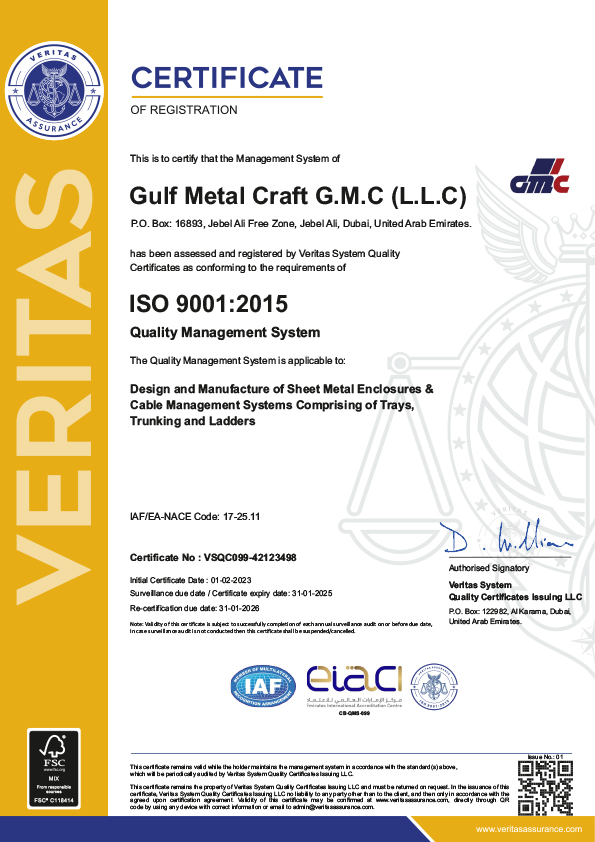 CERTIFICATION – Gulf Metal Craft